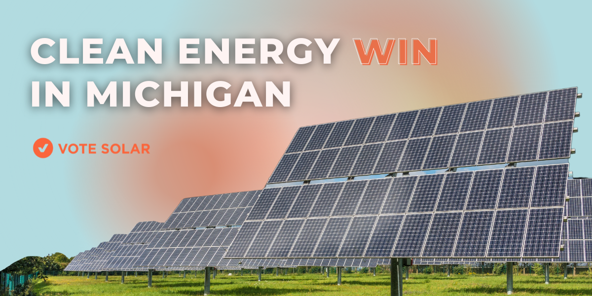 Press Release: MPSC Approved Consumer Energy Settlement - Vote Solar