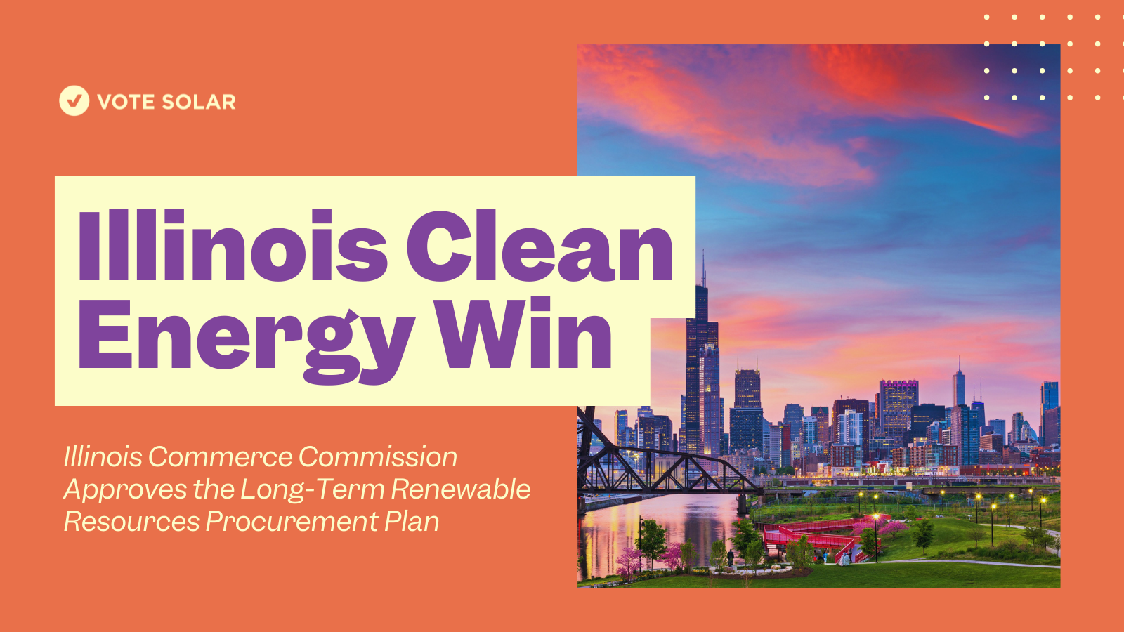 Press Release: Illinois Regulators Approve Renewable Energy Plan