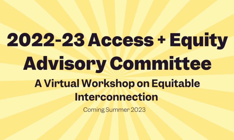 Access + Equity Program - Vote Solar